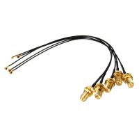 China 12cm Grey SMA Male to IPEX Pigtail Cable 50 Ohm RG178 UFL Extension Connector Wire Booster for sale