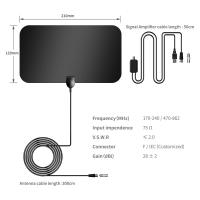 China Indoor HD Digital TV Antenna 28dBi UHF DVB T2 Long Range 250 Miles with Amplifier for sale