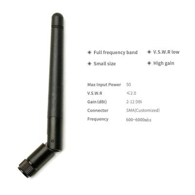 China 5dBi Outdoor WiFi Antenna 2.4GHz 5GHz Dual Band 50W Max Input Power N Male for sale