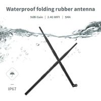 China Long Range 9dBi Outdoor WiFi Antenna 5.8G 2.4G SMA Rubber Antenna for Wireless Receiver for sale