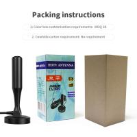 China Indoor TV Antenna 28dBi Gain VHF 174-240MHz UHF 470-862MHz Magnetic Base for sale