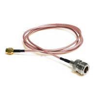 China Customized RG58 Coaxial Cable Assembly 50 Ohm 1m 2 Conductor for RF Signals for sale
