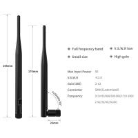 China Outdoor Dual Band 5dBi WiFi Antenna 2.4GHz 5GHz 5G LTE Booster with SMA Connector for sale