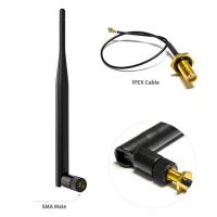 China Outdoor Dual Band 5dBi WiFi Antenna 2.4GHz 5GHz 5G LTE Booster with SMA Connector for sale