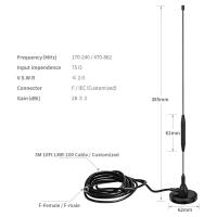 China 50W Input Power VHF/UHF 40-890MHz Outdoor Digital TV Antenna Signal Booster 25dBi Gain for sale