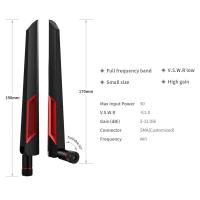 China Dual Band 4G LTE WiFi Router Antenna 2.4GHz 5GHz 3-5dBi Omnidirectional Rubber Duck for sale