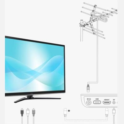 China Yetnorson VHF174-230 UHF470-862 28dBi HD Digital TV Antenna Indoor Outdoor Roof Mount for sale