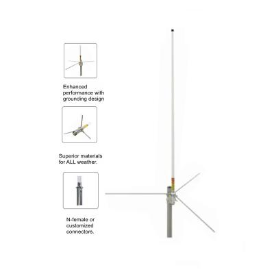 China 35mm VHF Fiberglass Boat Antenna 156-163MHz 5.2M 93 Stages Marine Radio for sale