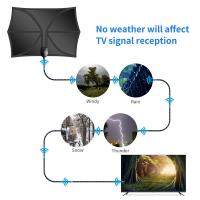 China Indoor Digital TV Antenna VHF 174-230MHz UHF 470-862MHz 28dBi Gain Amplifier Signal Booster for sale
