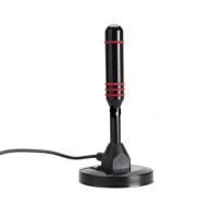 China ABS High Gain Digital TV Antenna 28dBi Indoor HDTV 4K Signal Booster VHF UHF 3m Cable for sale
