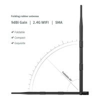 China 10dBi Dual Band WiFi Antenna 2.4G 5.8G RP-SMA for Router Indoor 48mm for sale