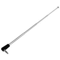China 4 Section Stainless Steel Telescopic Antenna AM FM Radio 75 Ohm VSWR 1.5 3.5mm Jack for sale