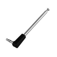 China 4 Section Stainless Steel Telescopic Antenna AM FM Radio 75 Ohm VSWR 1.5 3.5mm Jack for sale