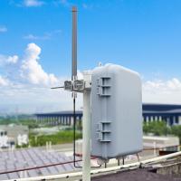 China Outdoor Fiberglass Base Antenna 35dBi Gain 450-470MHz 2300-2400MHz VSWR 1.5 N-Female for sale