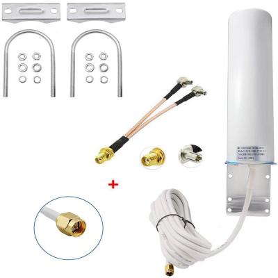 China High Gain 4G LTE MIMO Omni Antenna 698-2700MHz 10-14dBi Outdoor Wireless Cellular Antenna for sale