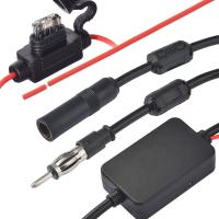 China DAB Car Radio Signal Amplifier VSWR 2.5 MAX Custom LOGO for AM FM Reception for sale