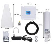 China Dual Band 900 1800 2100 MHz GSM 3G 4G Mobile Signal Booster Repeater Amplifier 5-16 dBi Gain for sale
