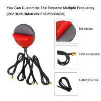 China 5 in 1 Multi-Band GNSS LTE WiFi MIMO Combo Antenna 28dB Gain 3-5V DC for Vehicle GPS for sale