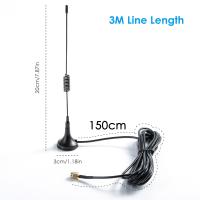 China Vertical Polarization 12dBi High Gain 4G LTE Antenna 360mm Magnetic Base Car Indoor for sale
