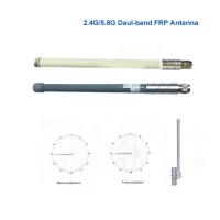 China 12dBi Dual Band WiFi Antenna 800-2400MHz 5km Range Fiberglass Outdoor for sale