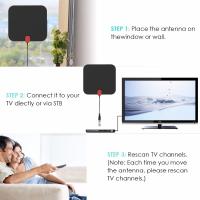 China 150 Miles HD Car Ground Satellite Digital TV Antenna V56/U390 28dBi Amplifier for sale