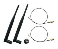 China Dual Band Wi-Fi Antenna 2.4GHz 5.8GHz 5dbi Rubber Duck with Custom Connector for sale