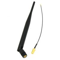 China Dual Band Wi-Fi Antenna 2.4GHz 5.8GHz 5dbi Rubber Duck with Custom Connector for sale