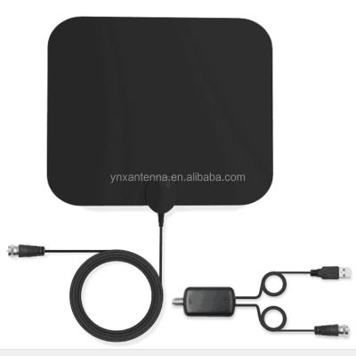 China Indoor Window Paste HDTV Antenna 75 Ohm 30dBi Gain VHF UHF Digital TV Antenna for sale