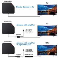 China Indoor Window Paste HDTV Antenna 75 Ohm 30dBi Gain VHF UHF Digital TV Antenna for sale