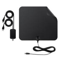 China Indoor Window Paste HDTV Antenna 75 Ohm 30dBi Gain VHF UHF Digital TV Antenna for sale
