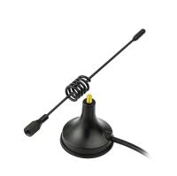 China 433 MHz Unity Gain Omni Antenna 3 dBi Magnetic Base TS9 Connector 50 Ohm for sale