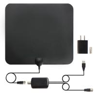 China Indoor UHF VHF HD TV DTV Flat Digital Antenna 75 Ohm 30 dBi Gain 111mm Length for sale