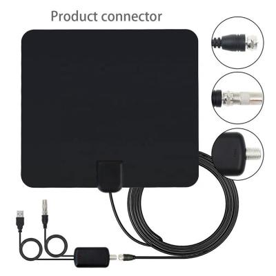 China Yetnorson High Gain Film Flat TV Antenna Digital Indoor UHF VHF 50dB Long Range Paste Mount for sale