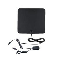China Yetnorson High Gain Film Flat TV Antenna Digital Indoor UHF VHF 50dB Long Range Paste Mount for sale