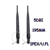 China 2.4GHz 5dBi Rubber Wifi Antenna SMA Male 195mm Long Range Wireless for sale