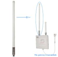 China 868MHz 12dBi Vertical Polarization LoRa Fiberglass Omni 360 RFID Whip IP67 Outdoor Antenna for sale
