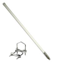 China 868MHz 12dBi Vertical Polarization LoRa Fiberglass Omni 360 RFID Whip IP67 Outdoor Antenna for sale