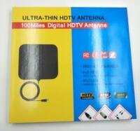 China Built-in Amplifier HDTV Digital TV Antenna 50 Mile Range 5V Supply Voltage for sale