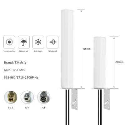 China Outdoor 5G Antenna 20dBi High Gain 698-3800MHz Omnidirectional 50 Ohm for CPE Router for sale
