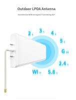 China 12dBi Directional LPDA Antenna 698-2700MHz 4G LTE Outdoor N Female Connector for sale