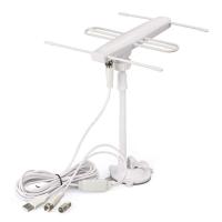 China Indoor Outdoor HDTV Antenna 50 Mile Long Range 30dBi Gain 5V Digital TV Antenna for Free Channels for sale