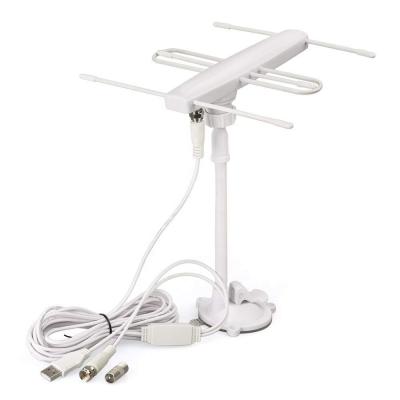China Indoor Outdoor HDTV Antenna 50 Mile Long Range 30dBi Gain 5V Digital TV Antenna for Free Channels for sale