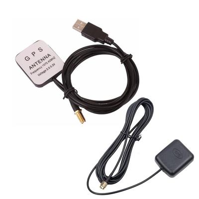 China GPS GLONASS Antenna Signal Booster USB Car Receiver 1575.42MHz 30dB Gain 5M Cable for sale