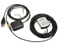 China GPS GLONASS Antenna Signal Booster USB Car Receiver 1575.42MHz 30dB Gain 5M Cable for sale