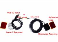 China GPS GLONASS Antenna Signal Booster USB Car Receiver 1575.42MHz 30dB Gain 5M Cable for sale