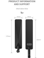 China 5 dBi Gain 4G LTE Indoor Antenna 600-2700MHz SMA Connector for High Speed Communication for sale
