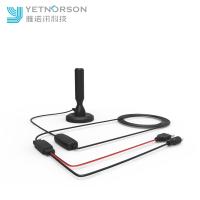 China Digital Satellite Color TV Indoor Antenna 110mm Height 30dBi Gain RG174 Cable for sale