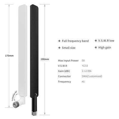 China GSM Quad Band Rubber Antenna 5dBi Gain Male Straight Connector 433MHz 868MHz 915MHz for sale