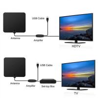 China HDTV Antenna 470-862MHz 30dBi Digital TV Antenna RG174 Cable Indoor Sticker Mount for sale