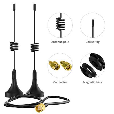 China High Gain Outdoor Wireless Spring Helical Loop 433mhz Antenna with Magnetic Mounting for sale